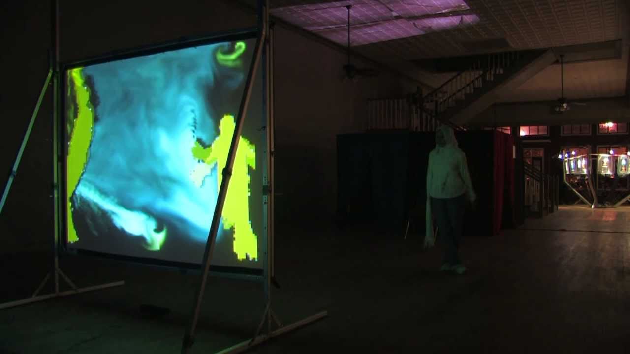 Fluid Wall - A Kinect Hack - YouTube