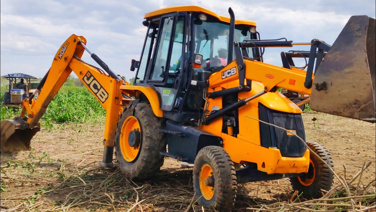 JCB Dozer Amazing Work in Difficult Place - JCB Dozer Making Drain ...