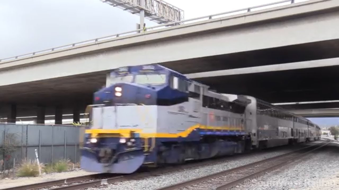 Amtrak California Dash 8s in SoCal P1 - YouTube