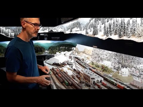 Mark Dance N scale Columbia & Western layout tour 12 Dec 2020 - YouTube