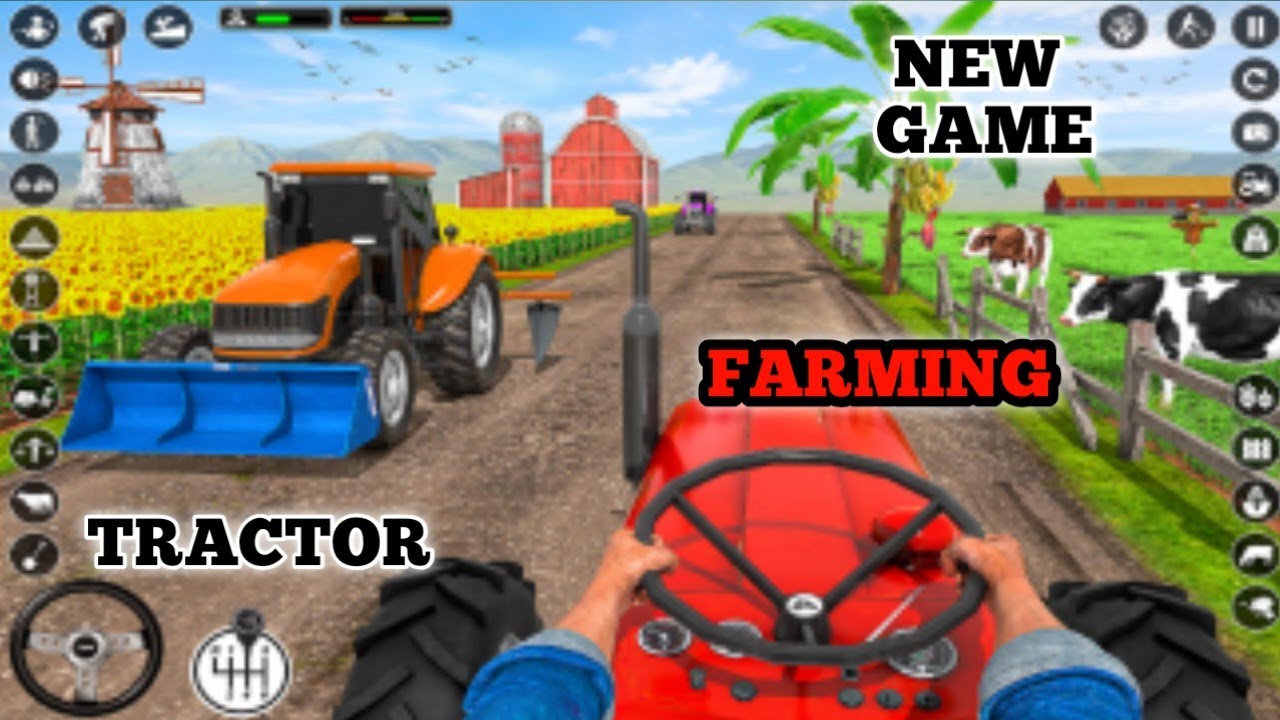 Morden Farm Tractor 🚜 🚜 Driving Simulator 3D game - YouTube