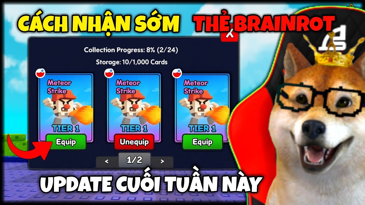 Cách Nhận Sớm "THẺ BRAINROT" BUFF DAME Khủng UPDATE Cuối Tuần Này Trong ...