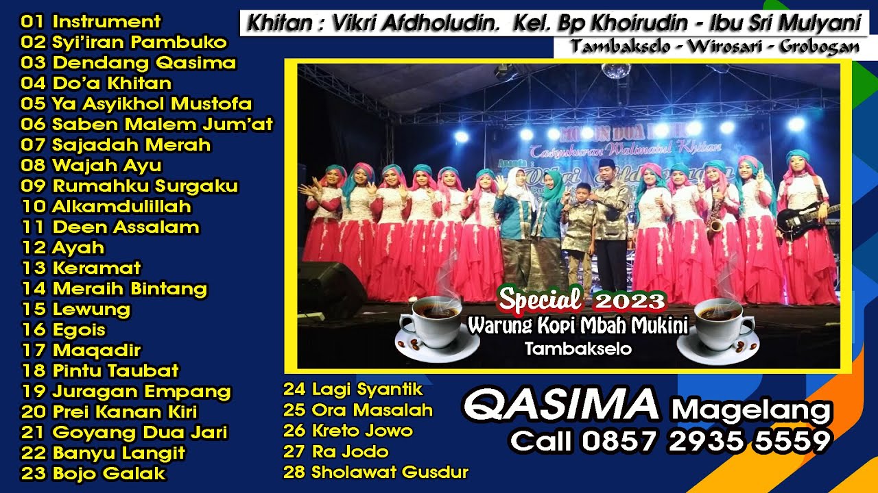 Full Album QASIMA Qosidah Putri Magelang Live Tambakselo - YouTube