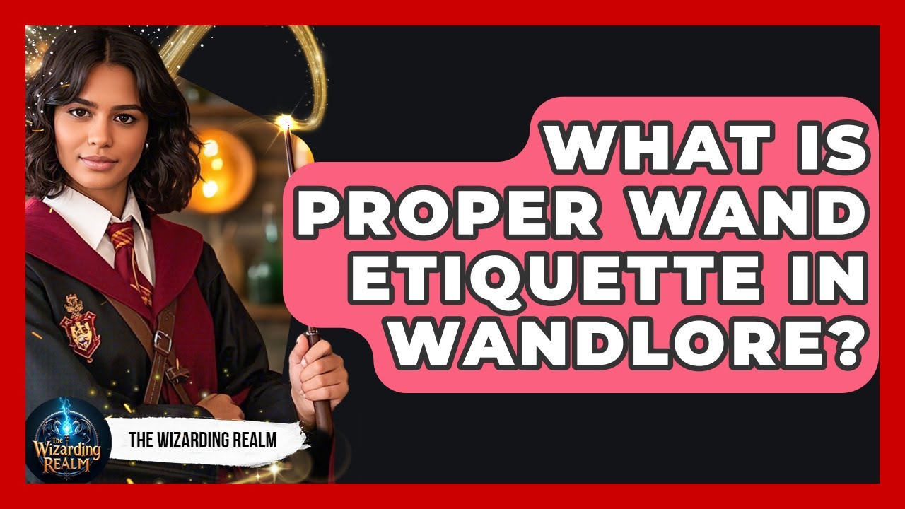 What Is Proper Wand Etiquette In Wandlore? - The Wizarding Realm - YouTube