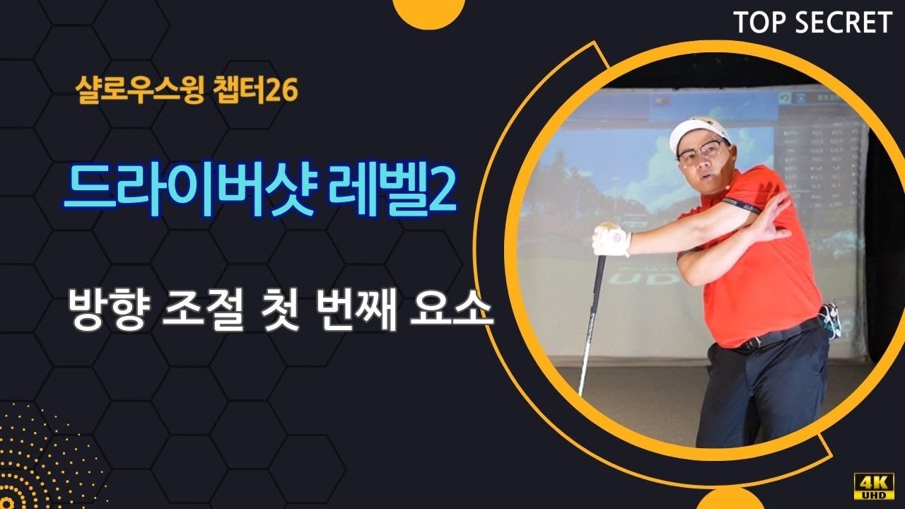 백스윙탑에서 다운스윙으로 이어지는 구조드라이버 레벨2 샬로우스윙 챕터26 퇴근길 골프레슨 오후 6시 Golflesson