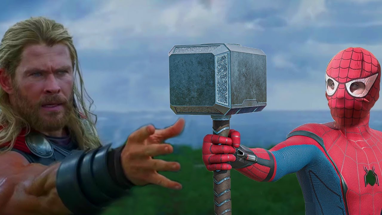 Spider-man vs Thor 😂 - Behind the Scene of Thor Ragnarok - YouTube