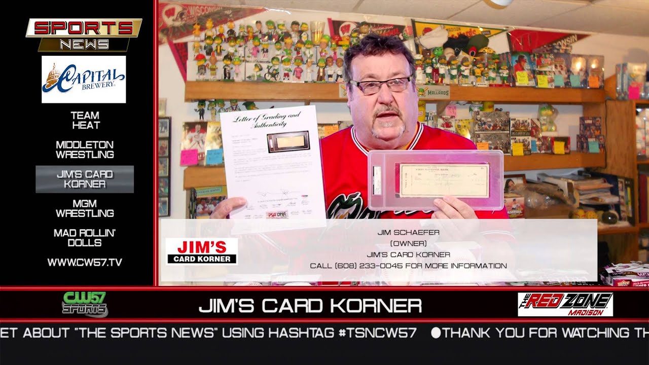 The Sports News | Jim Schaefer | Jim's Card Korner | 2/15/16 - YouTube