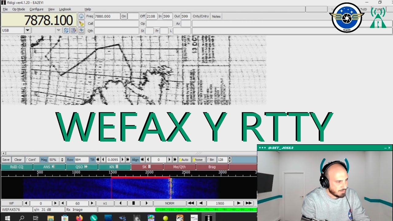Recibiendo mapas Wefax y NAVTEX en RTTY - YouTube