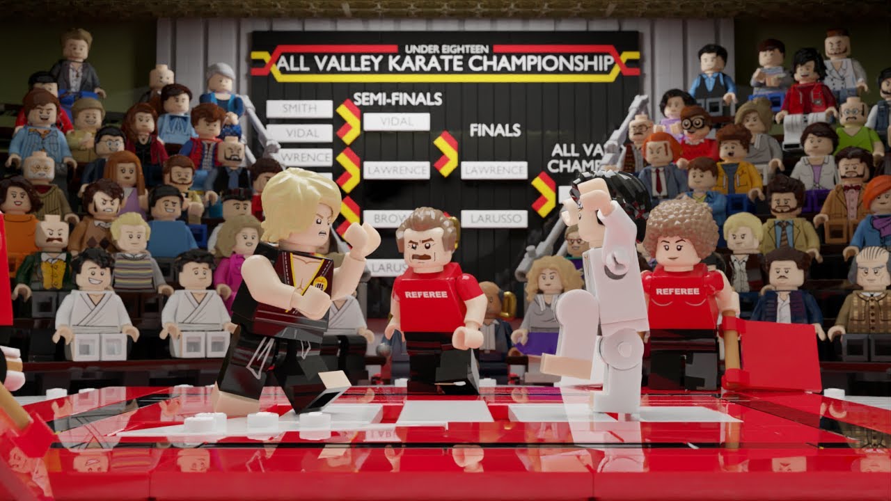"The Karate Kid"(1984) Final Kick scene-Lego recreation (Blender ...