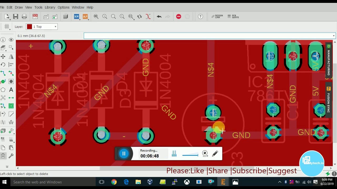 (हिन्दी) PART:5 Learn PCB Design in 1 Hour :COPPER POUR ,Ground Pour ...