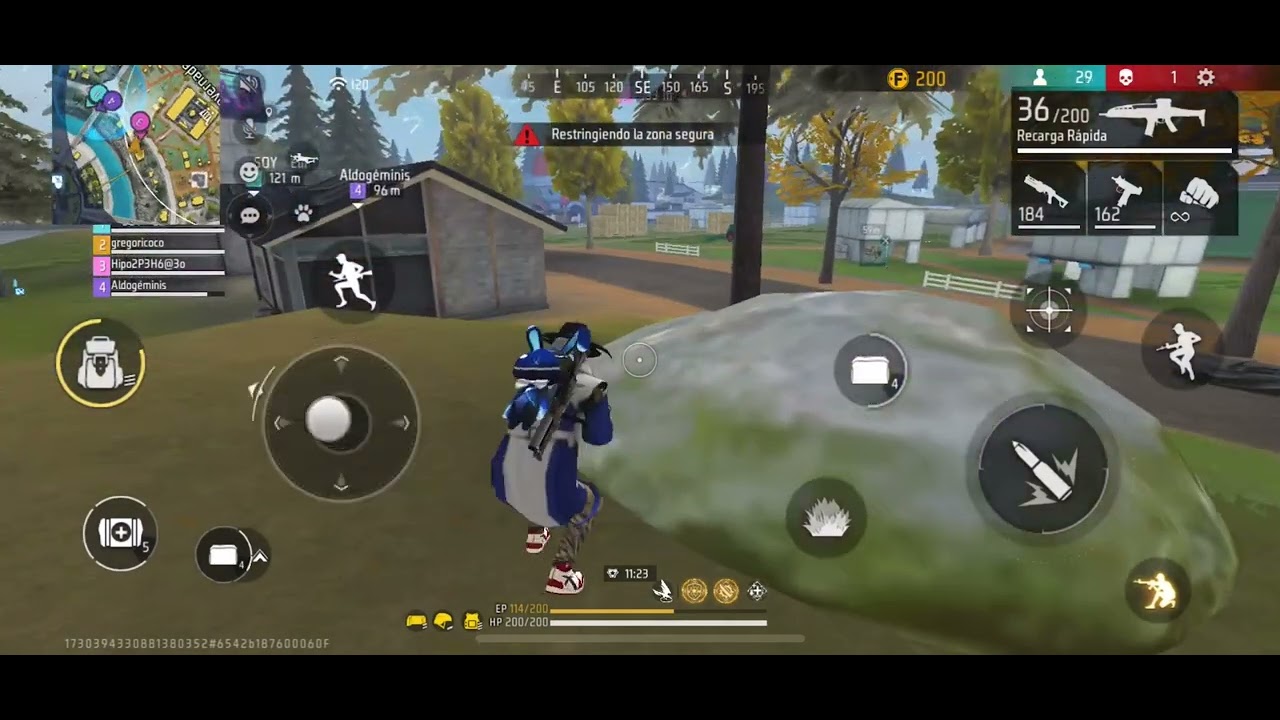 Esta partida de free fire está como una serie de Netflix de freee fire ...