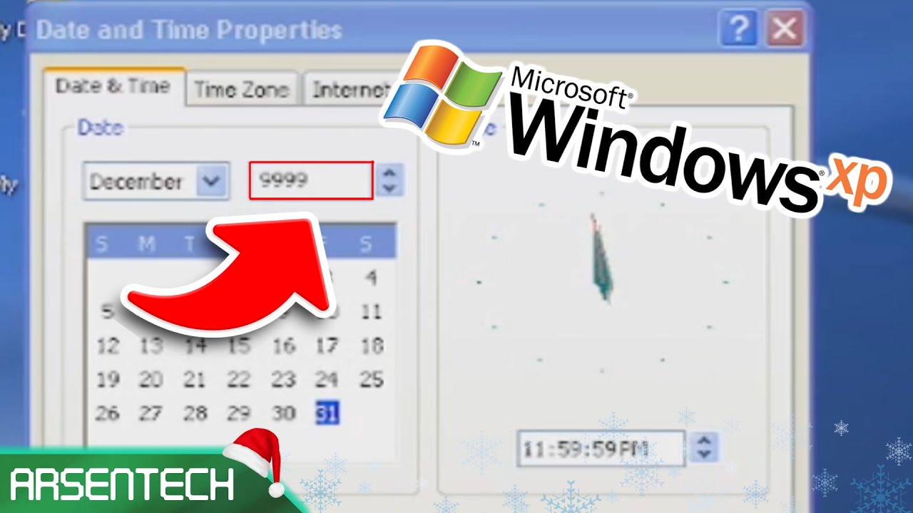 Year 9999 bug and Year 0 bug on Windows XP | Windows Test - YouTube
