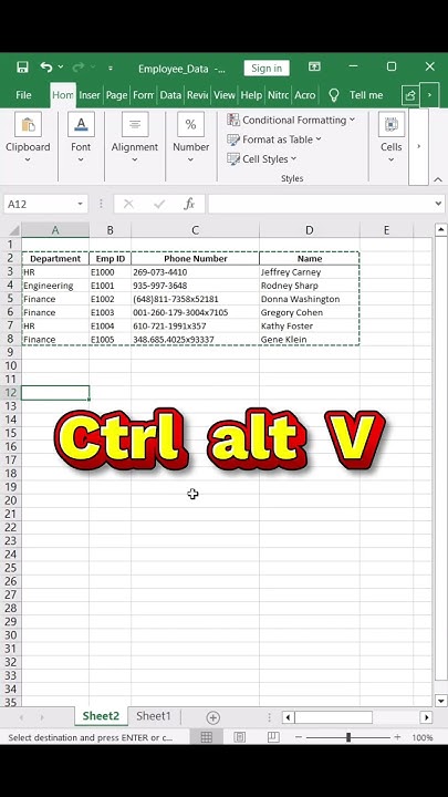 Vertical data to horigental in Excel #excel #tips #exceltutorial #excelformula # ...