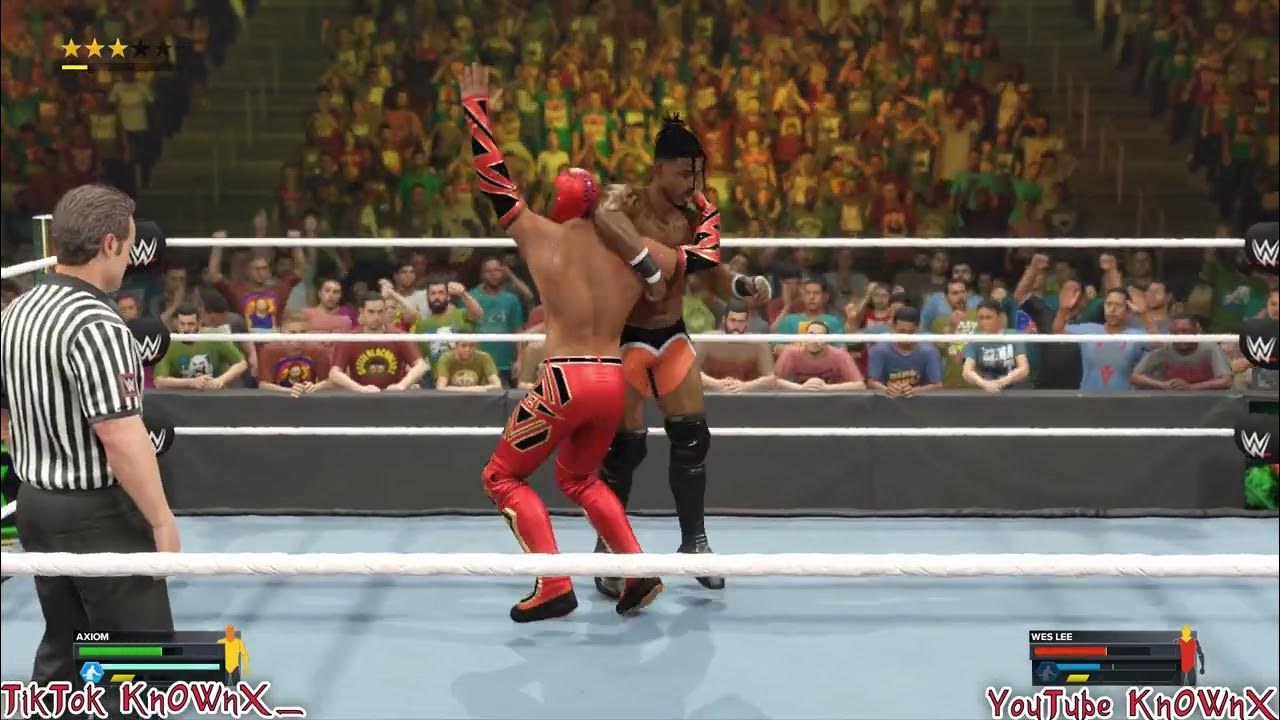 WWE 2K23 : Axiom vs Wes Lee NXT Cruiserweight Championship Match Simulation Legend Difficulty ...