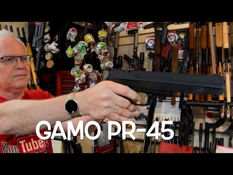 Gamo PR-45 SSP target pistol first plinking session in the garage!