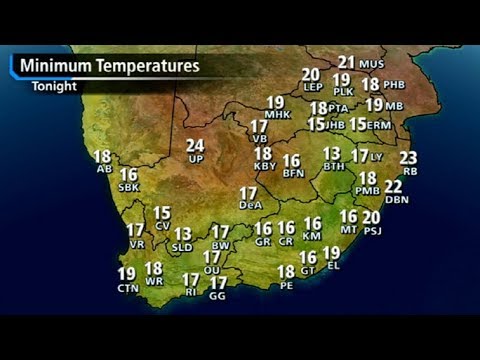 SA #Weather forecast | 25 January 2018 - YouTube