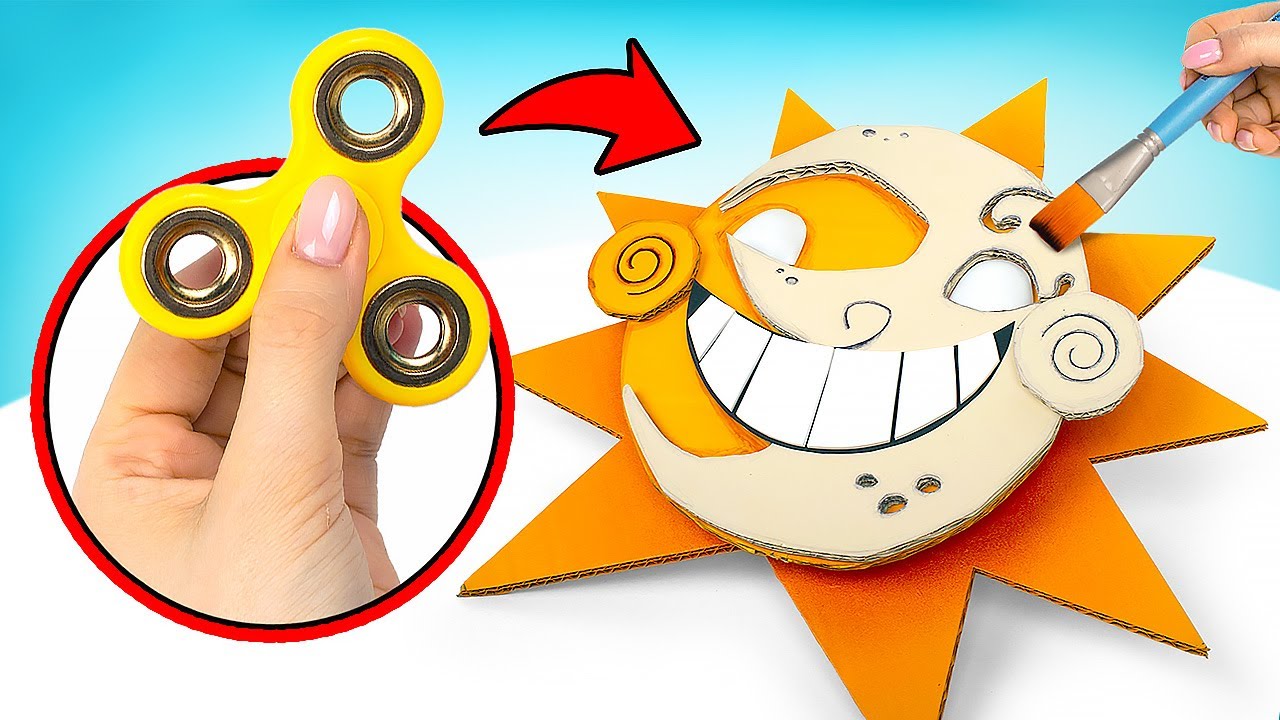 DIY Máscara del sol y la luna de cartón. - YouTube