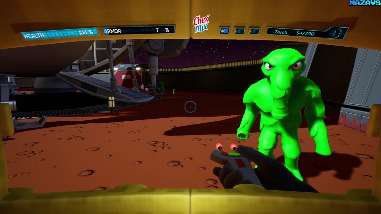 Chex Quest HD ★ GamePlay ★ Ultra Settings - YouTube