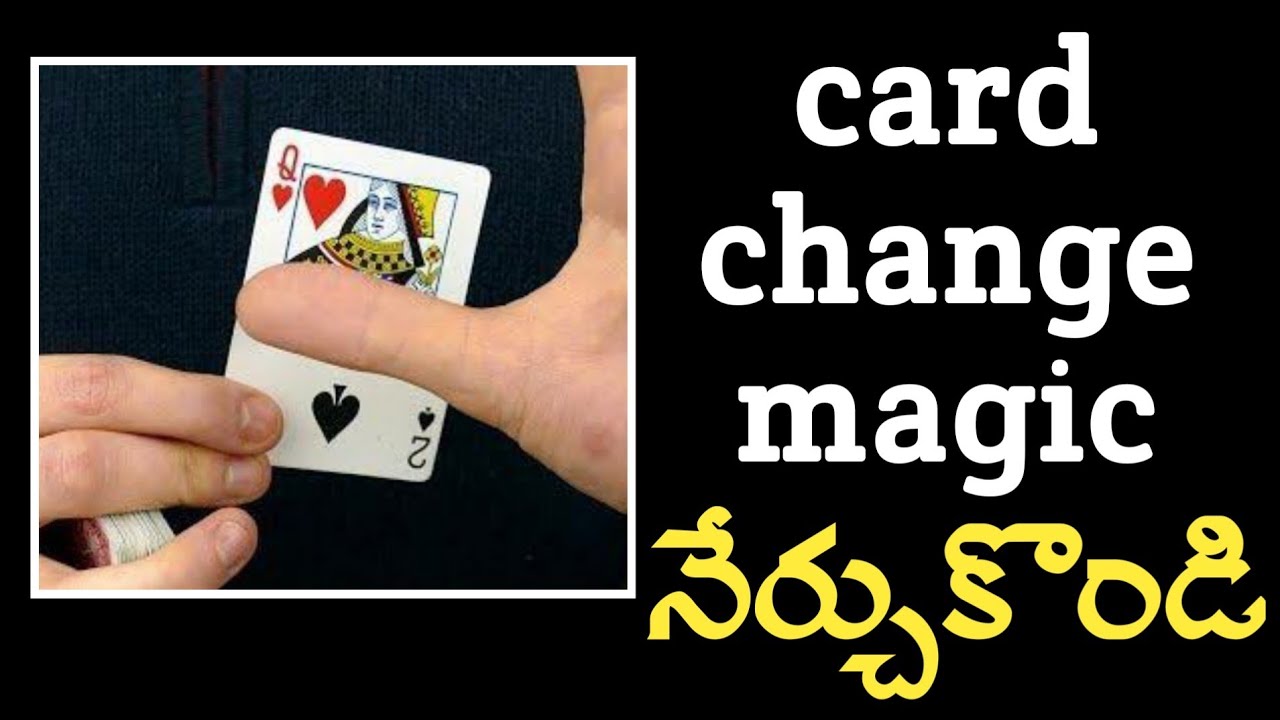card changing magic Secret/learn card magic/card magic tutorial ...