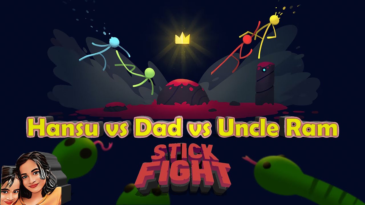 STICK FIGHT - Game2 | Hansu vs Dad vs Uncle 😍 - YouTube
