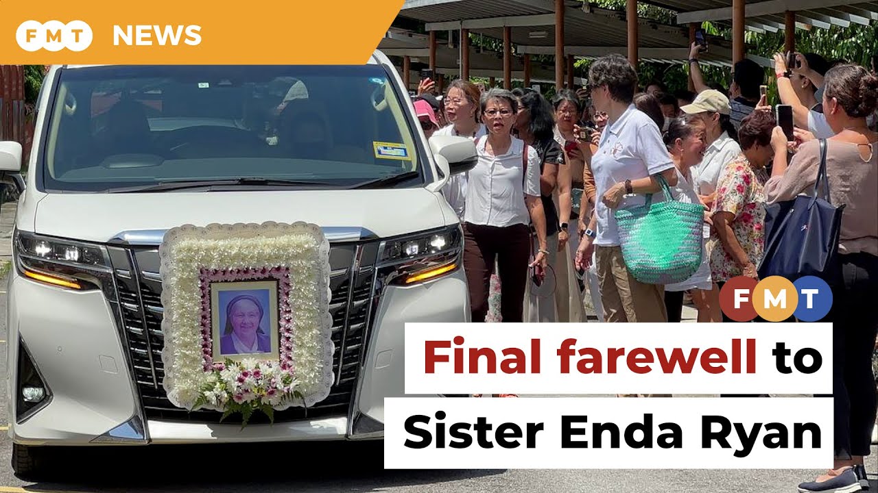 Tearful farewell for Sister Enda at Assunta secondary school - YouTube
