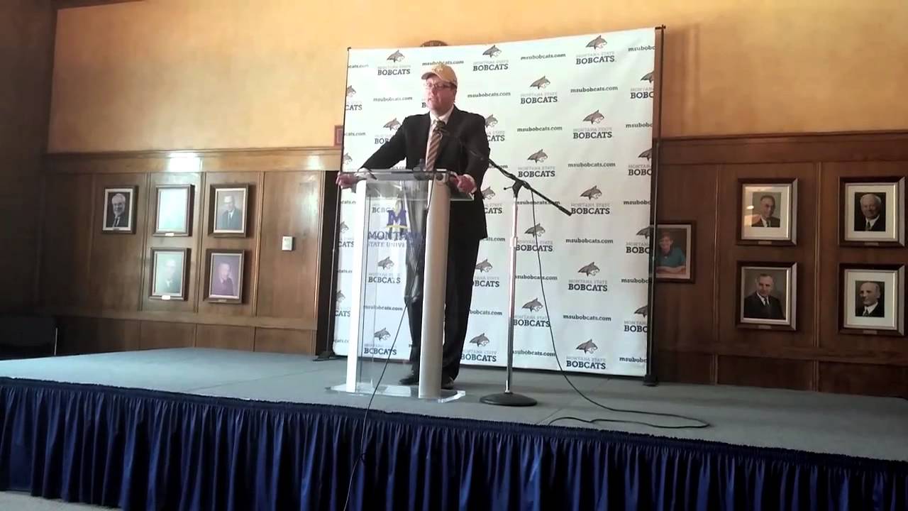 Montana State welcomes new coach Brian Fish - YouTube