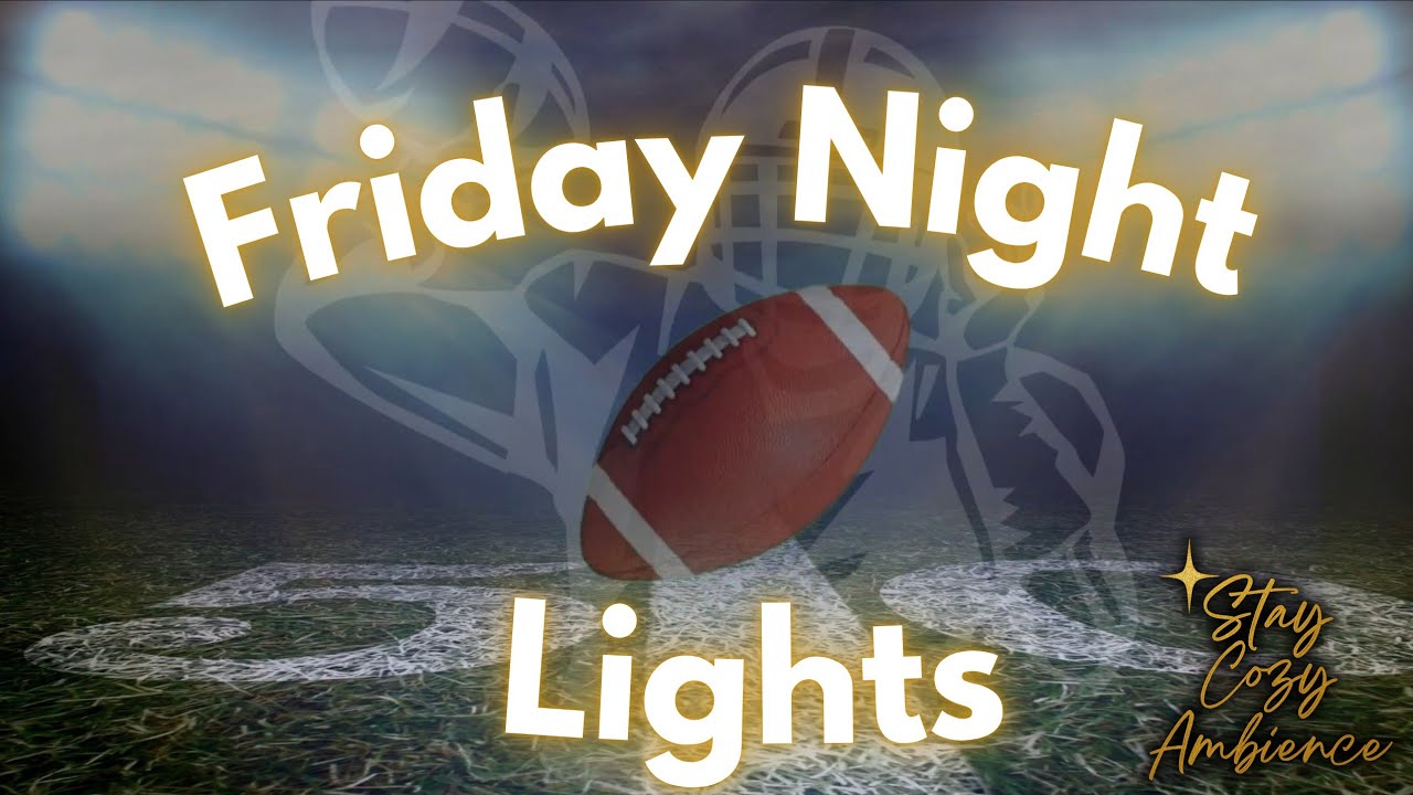 Friday Night Lights Football 🏈 High School Game Day Crowd Sounds & Star ...