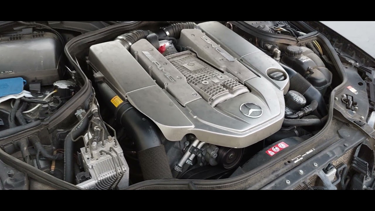 E55 AMG engine running - YouTube