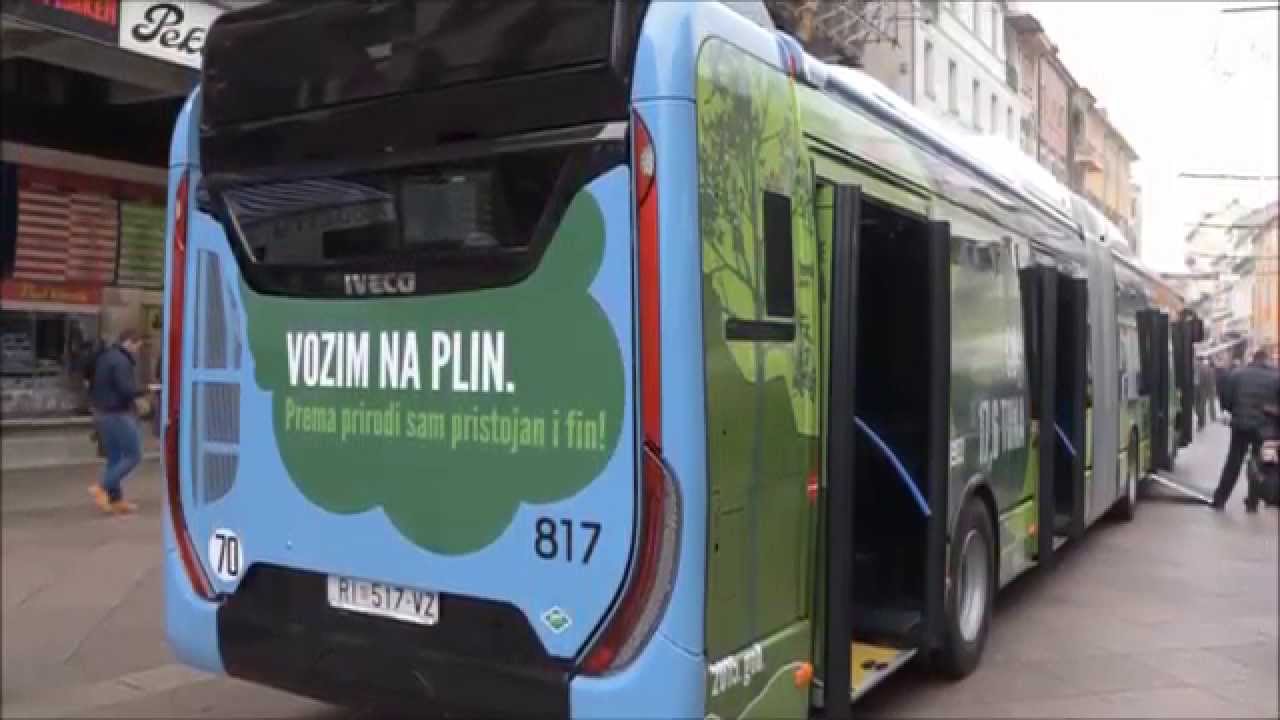 Iveco Urbanway CNG - novi autobus u Rijeci - YouTube