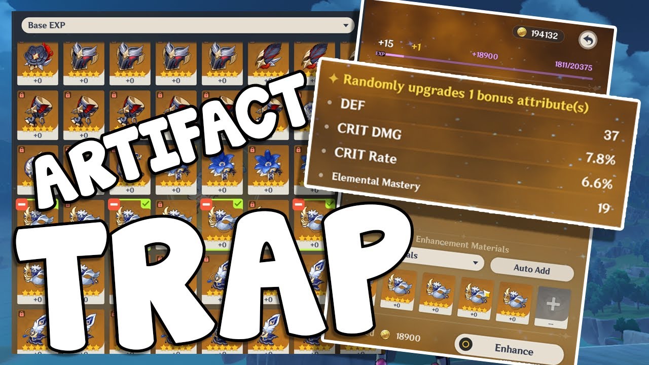 Beware Artifact Trap CriT Rate CriT Damage Genshin Impact - YouTube