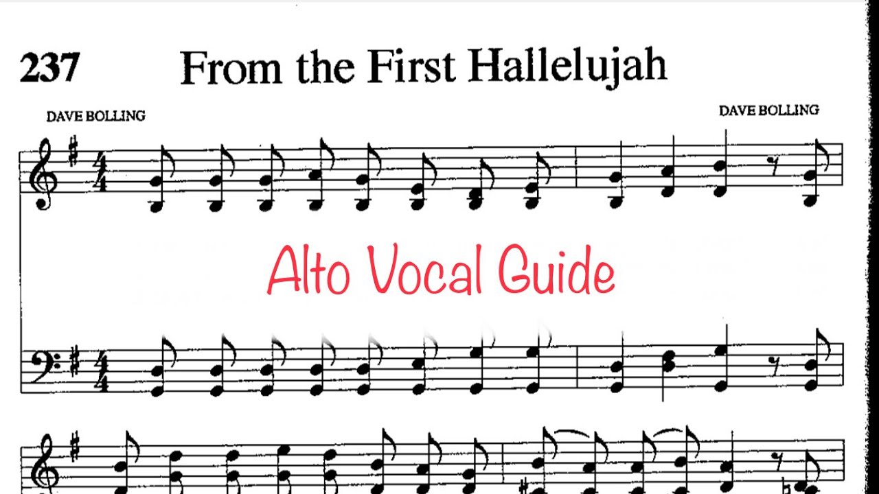 ALTO VOCAL GUIDE - From The First Hallelujah to The Last Amen - YouTube