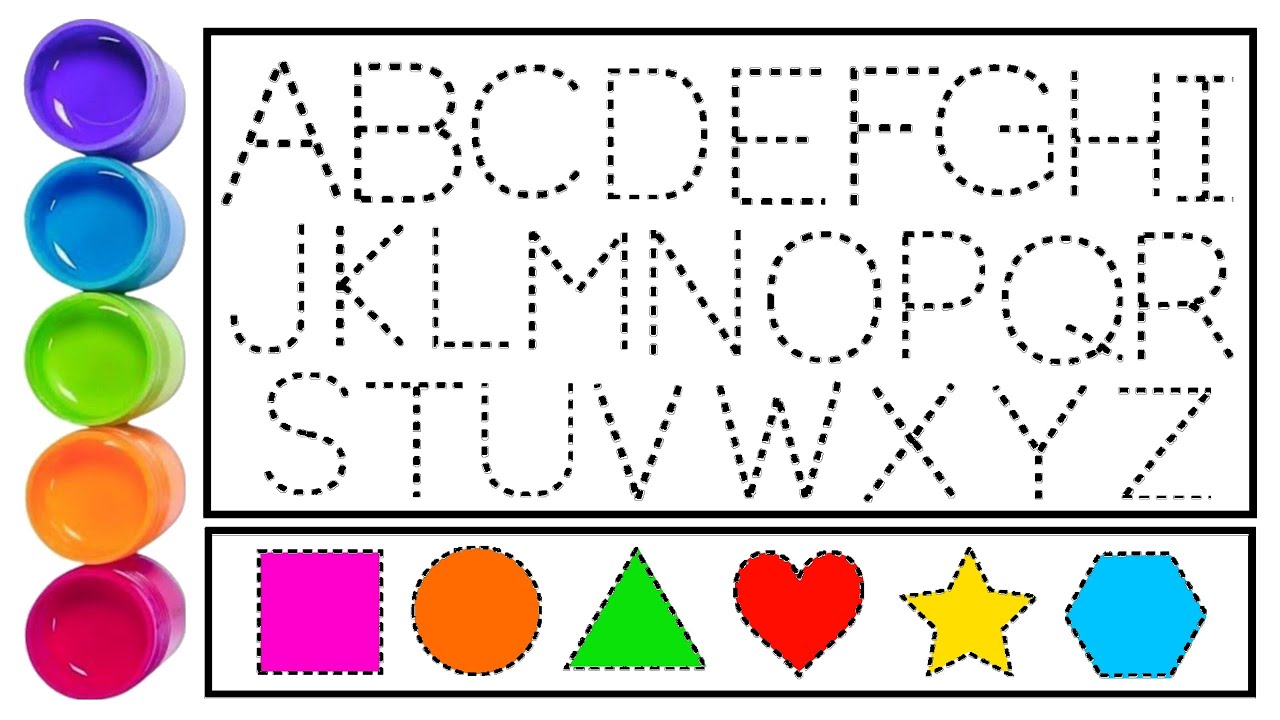 Learn Alphabet & Shapes | abcd | shapes for kids | abcd song | A for ...