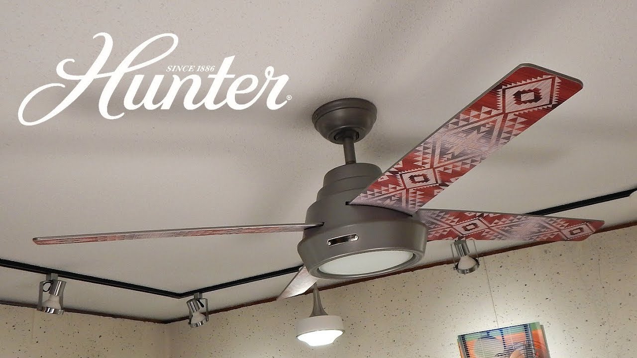 Hunter X Pendleton Canyonlands Ceiling Fan - YouTube