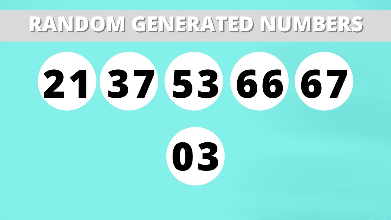 Picking Random Numbers for Lottery Generated - YouTube