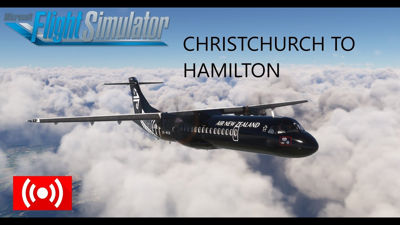 MFS2020 | Air New Zealand ATR72-600 Ops Christchurch To Hamilton ...