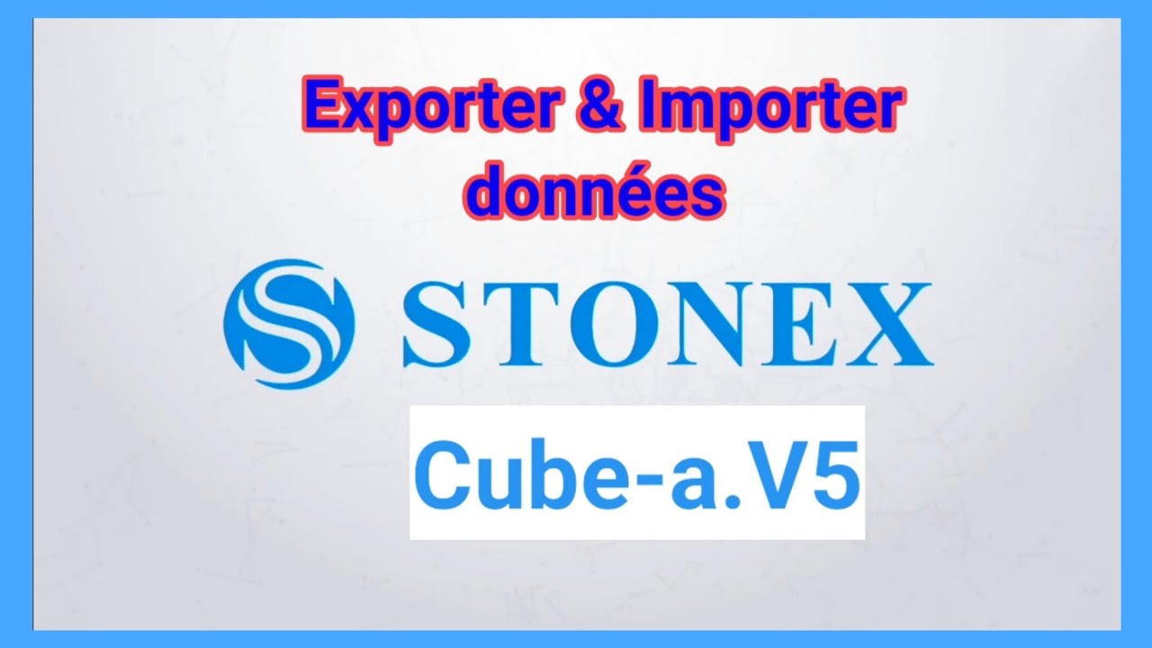 Stonex cube-a.V5. Export and Import txt and dxf data. - YouTube