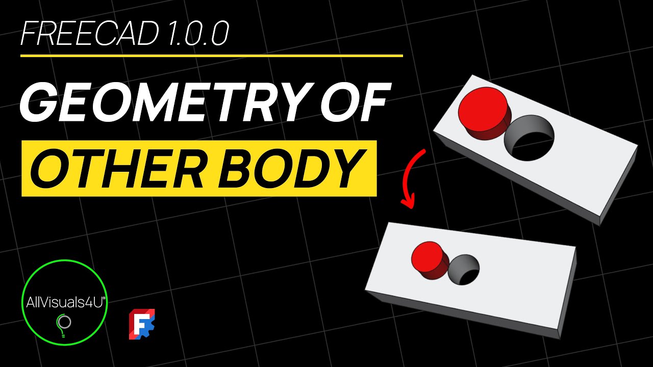 ⏱ TIMELAPSE 💥 External Geometry From Another Body - FreeCAD ShapeBinder ...