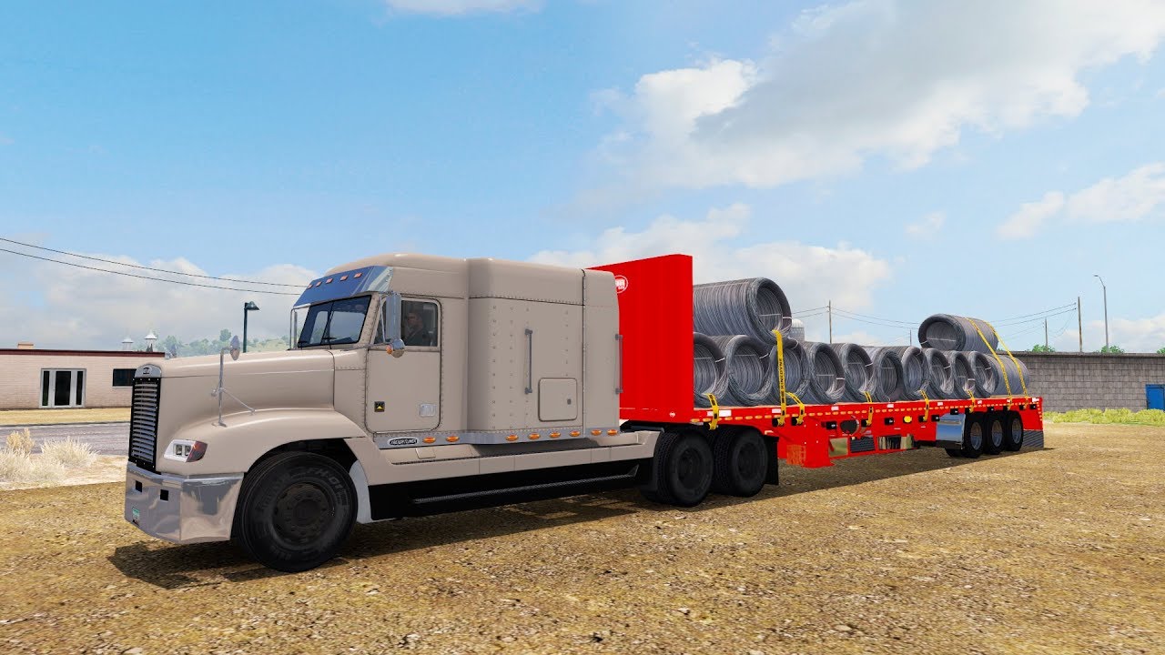 35 Toneladas de rollos de alambrón | Freightliner FLD Cummins ...