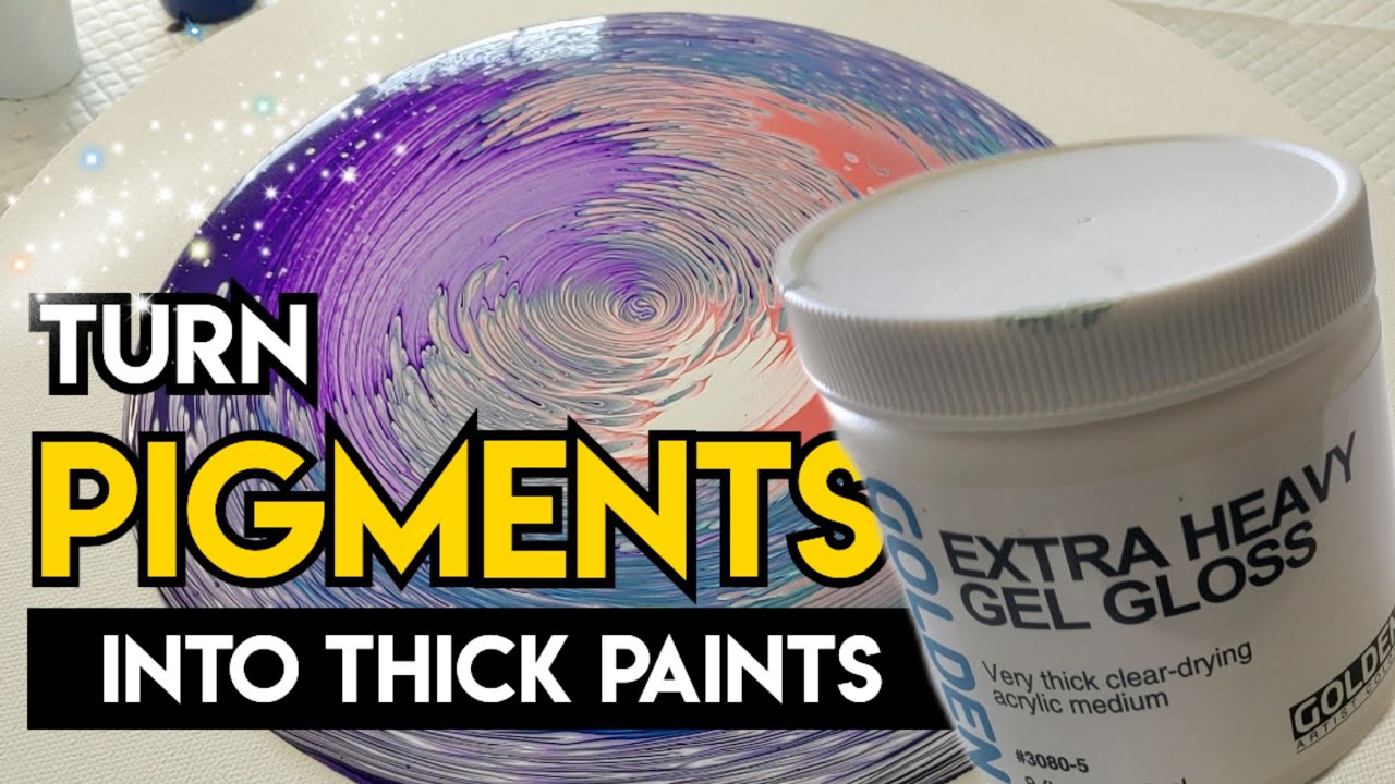 How I mix my Pigments into THICK paints 😍 Step-by-Step! - YouTube