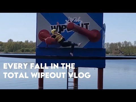 every fall in the total wipeout vlog - YouTube