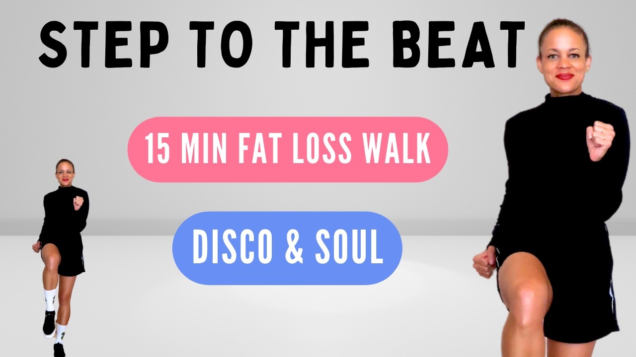 15min Step to the Beat Indoor Walking Workout 🔥Disco Soul🔥 Knee ...