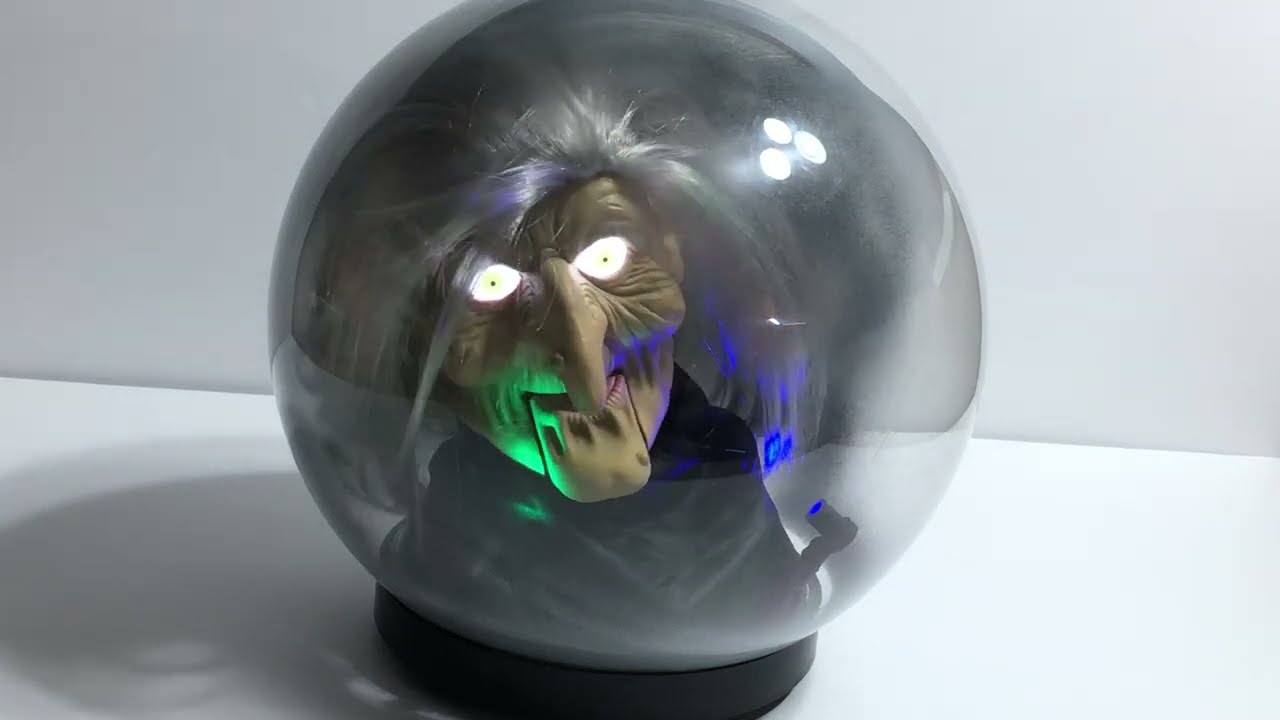 Gemmy 9” Witch Spirit Ball - YouTube