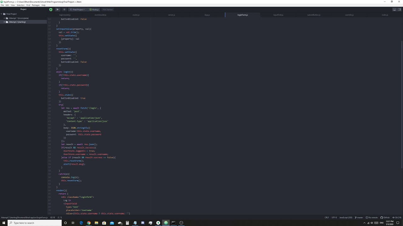 Undergraduate Web Programming Final Project - YouTube