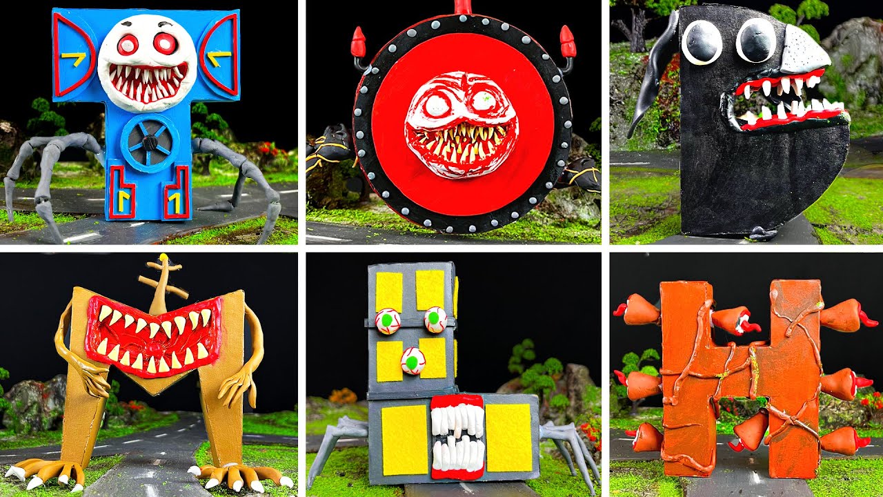 😱 Making All Monster Trevor Henderson in ALPHABET LORE with Craft ...