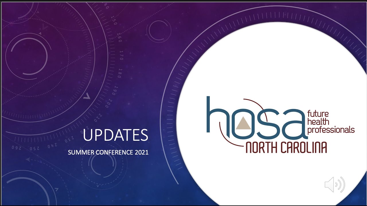 NC HOSA Updates - Summer Conference 2021 - YouTube