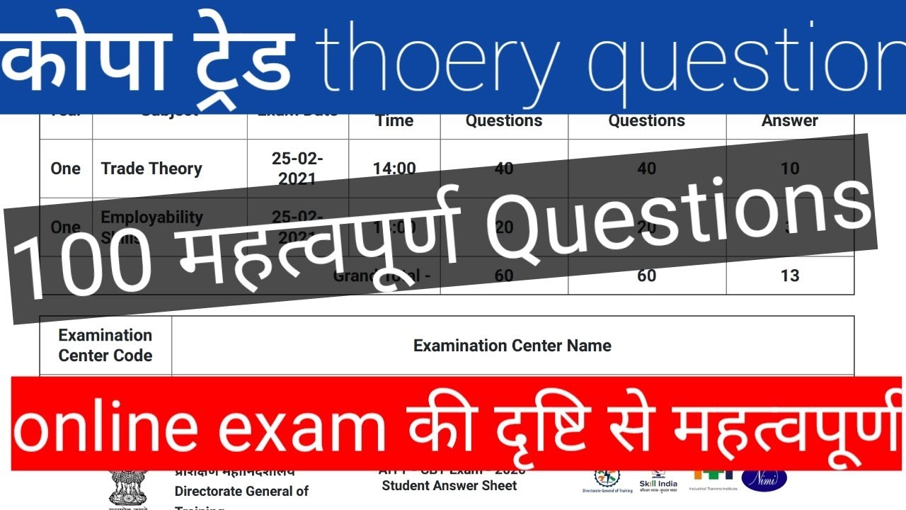 copa theory questions | 100 copa thoery important question for exam ...