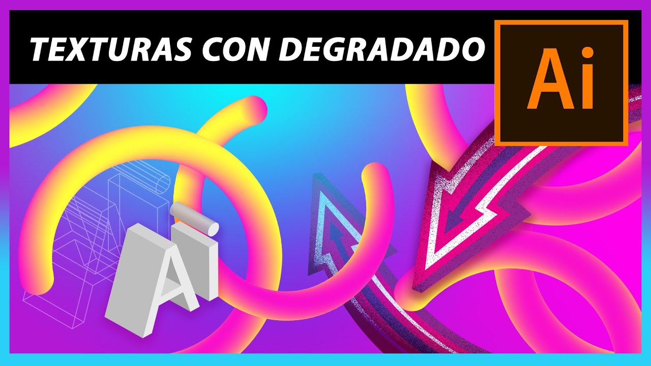 Tutorial Adobe Illustrator - Texturas con degradado - YouTube