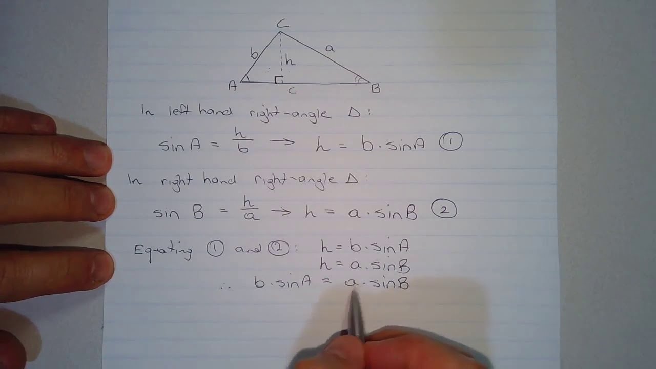How to prove the sine rule formula for non-right-angled triangles 🔺️ ...