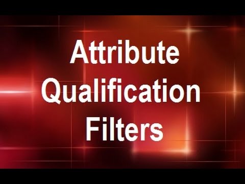 MicroStrategy - Attribute Qualification Filters - Online Training Video ...