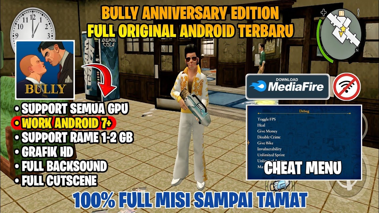 Terbaru 2024!!! Bully Android Full Cheat Work Android 7+ - YouTube